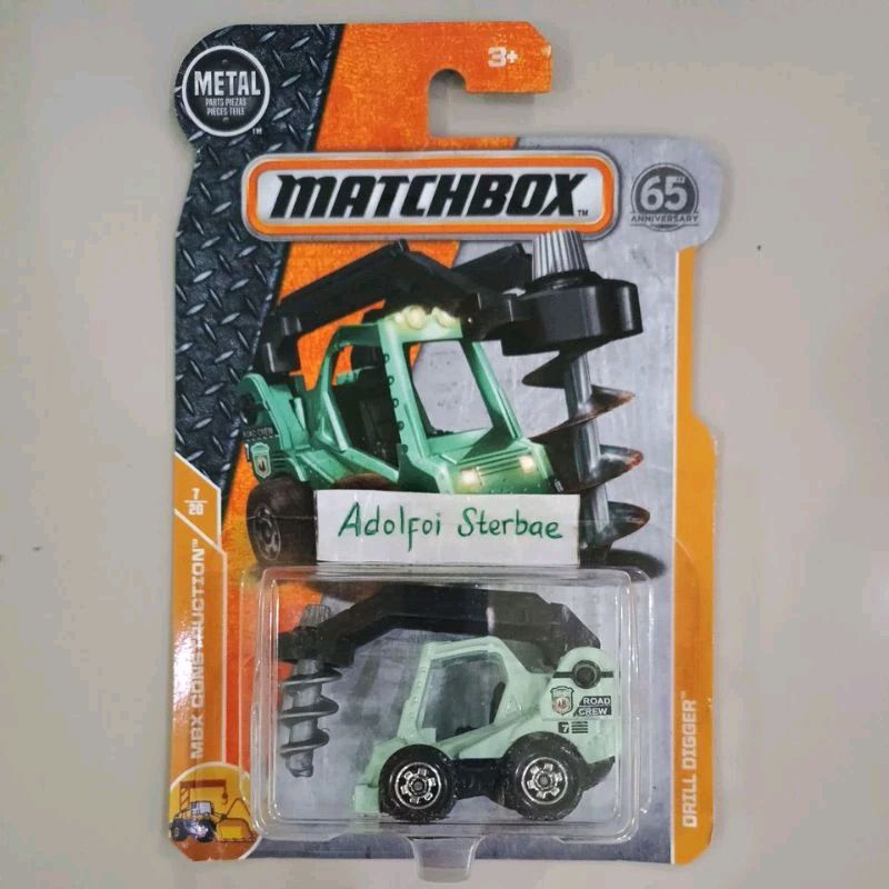 Jual matchbox drill digger mbx construction alat berat 65 65th ...