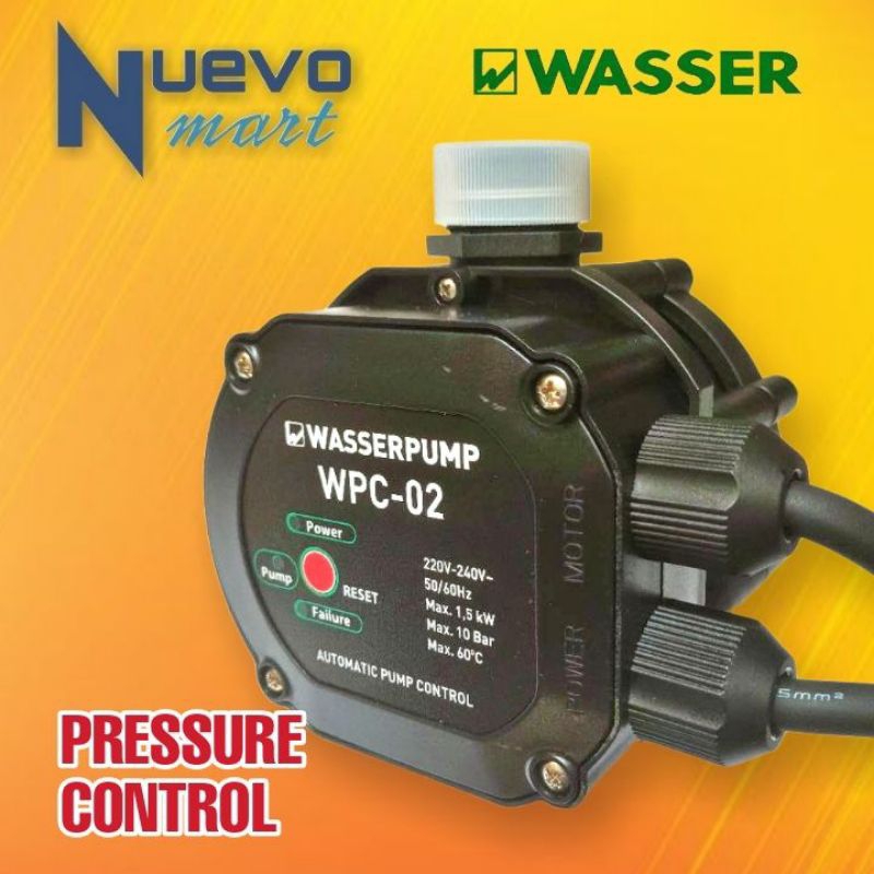 Jual Switch Otomatis Pompa Air WASSER WPC-01 Automatic Pressure Control ...