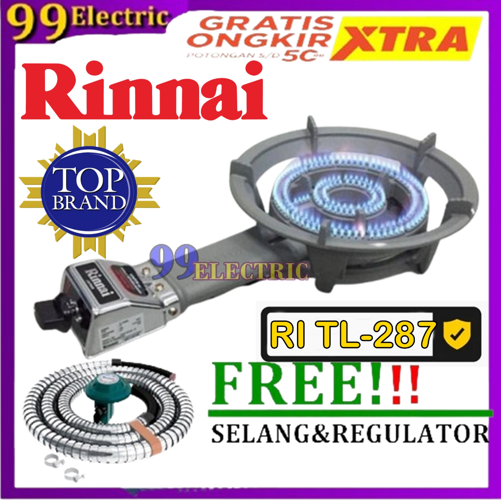 Jual [BISA COD]Kompor Rinnai Mawar TL287RI/TL289RI-SNI | Shopee Indonesia