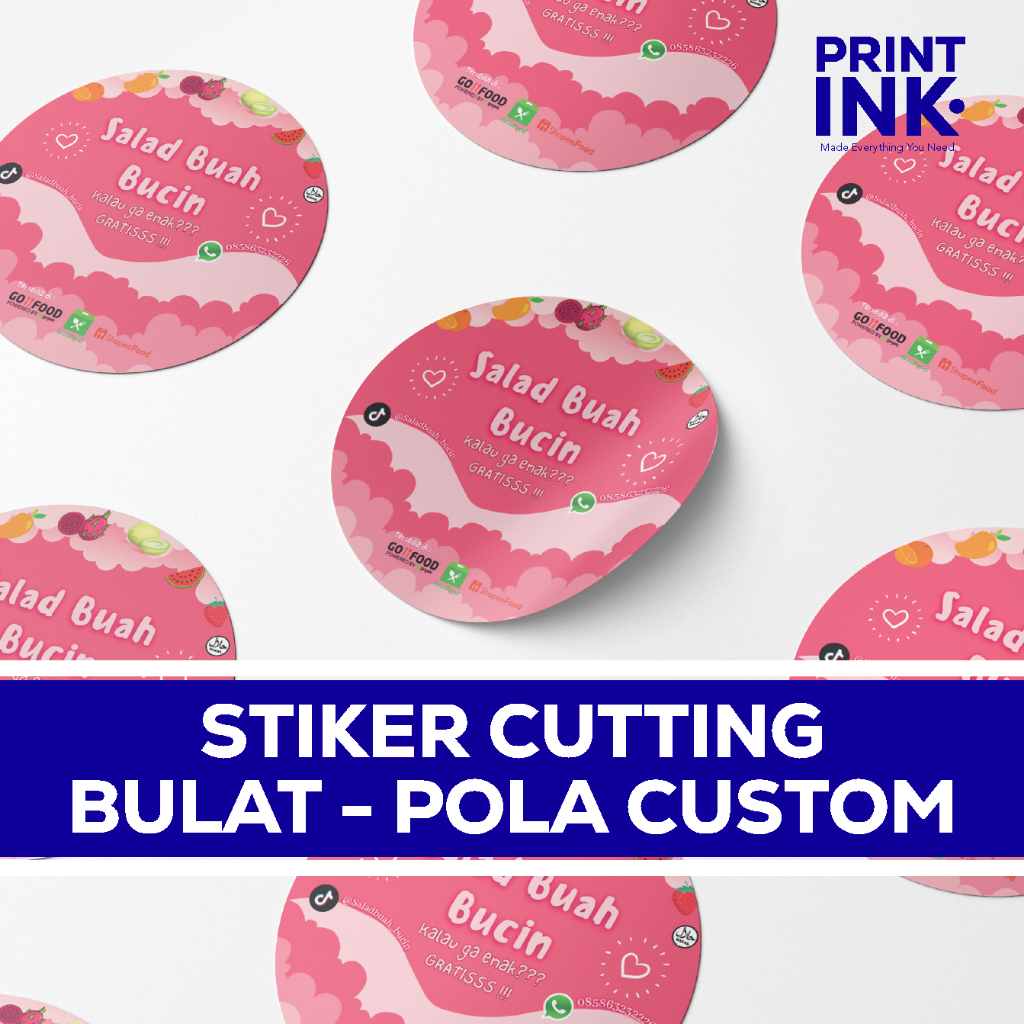 Jual STIKER CUTTING BULAT, STIKER CUTTING, LABEL KEMASAN, STIKER LABEL ...