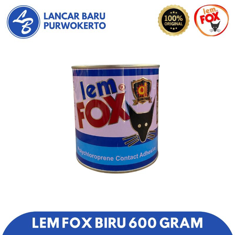 Jual LEM FOX BIRU 600 GRAM - LEM VINYL, KAYU, BUSA (LEM KUNING ...