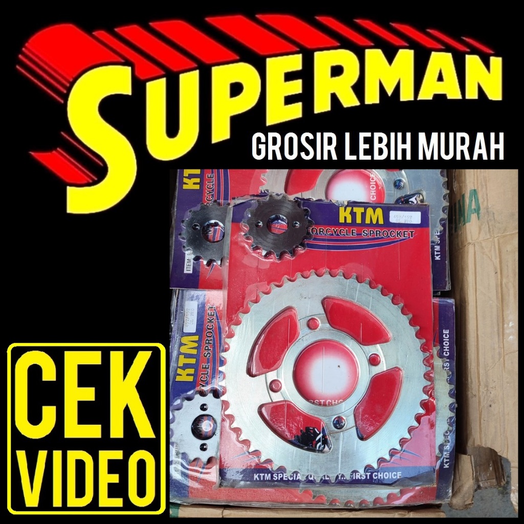 Jual TERMURAH DI INDONESIA GIR PRES GL PRO gear depan belakang set ...