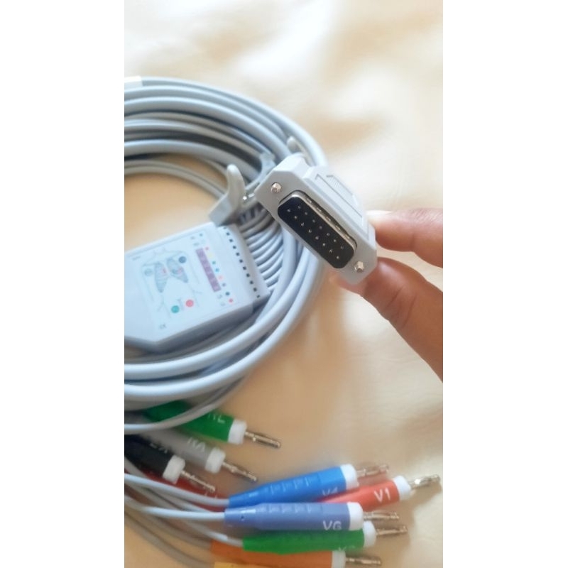 Jual Kabel EKG / ECG Cable Untuk EKG Merk COMEN 10 Lead | Shopee Indonesia