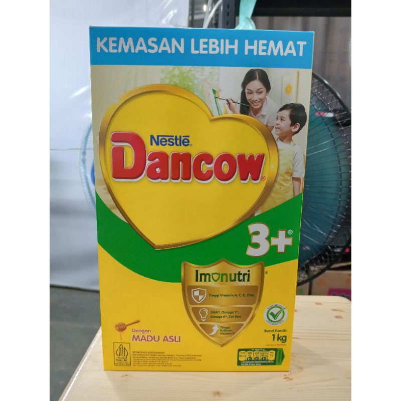Jual DANCOW 3+ VANILA/MADU BOX 1KG | Shopee Indonesia