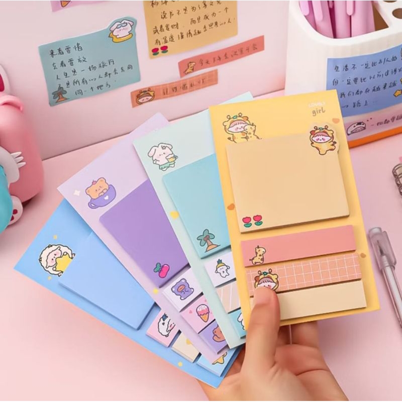 Jual ATK.JAYA COD Sticky Note Dan Pembatas Buku 4 Line Paper / Memo ...