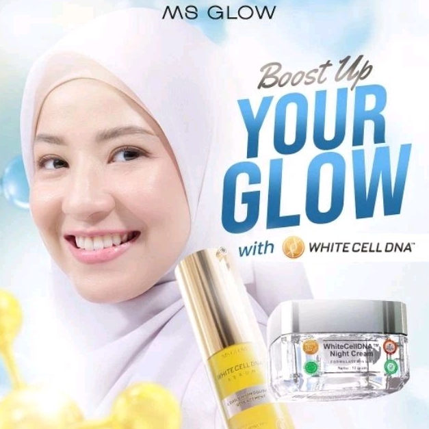 Jual MS GLOW WHITE CELL DNA NIGHT CREAM / SERUM MS GLOW WHITE CELL DNA ...