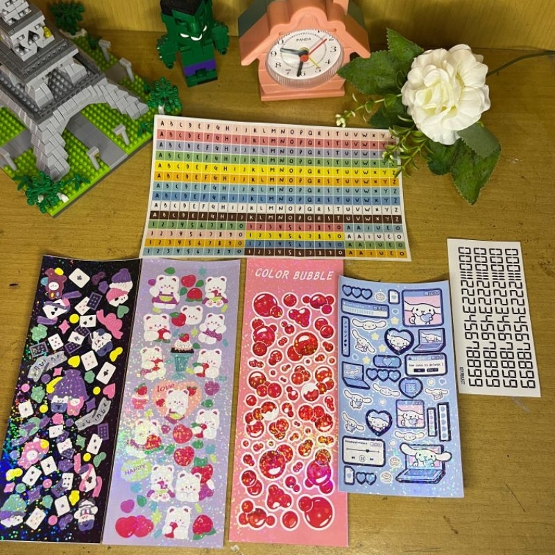 Jual Stiker DIY Lucu Ala Korea Sticker Glossy Pack Dekor Photocard ...