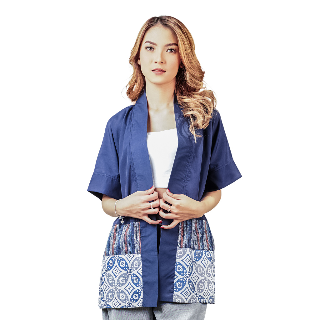 Jual Blazer Batik Wanita - Atasan Batik - Bhatara Batik Moderna - Baju ...