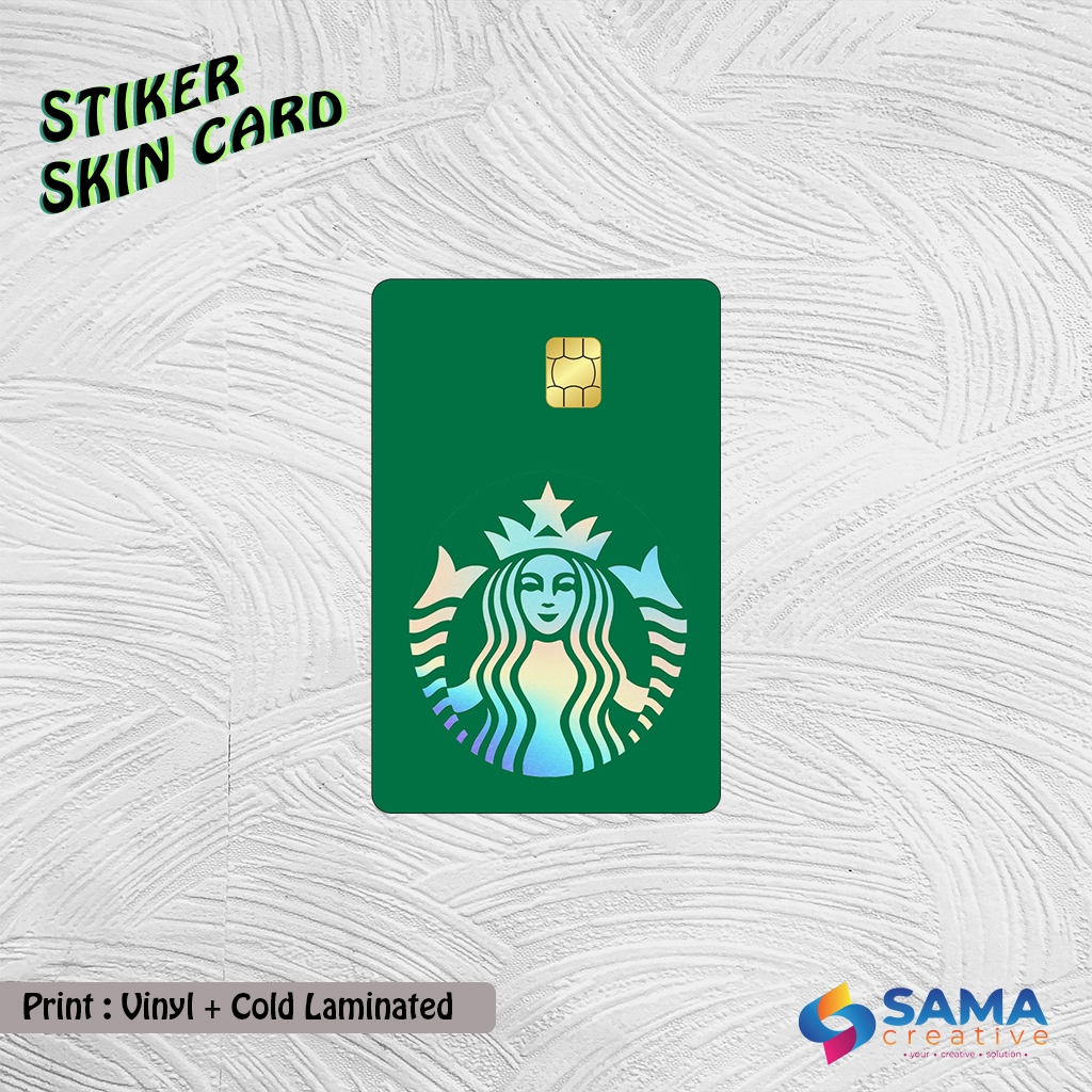 Jual Starbucks Logo - Sticker Skin Card HOLOGRAM - Vinyl ATM Debit ...