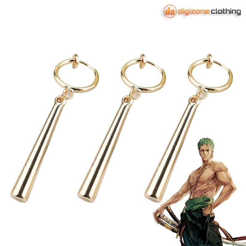 Jual Anting Prop Cosplay Anime One Piece Roronoa Zoro Jepit Non Tindik ...