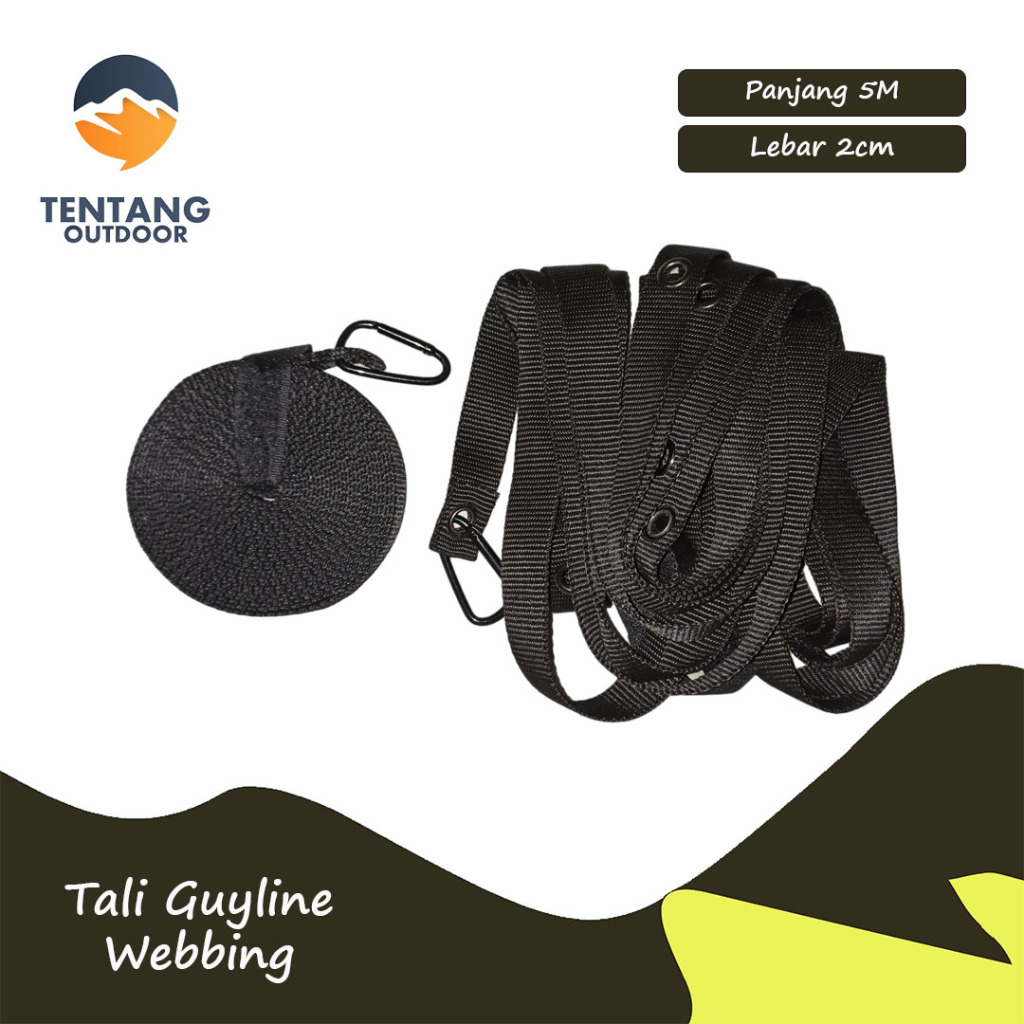 Jual Tali Guylines Sambungan Webbing Tiang Flysheet Tenda Outdoor ...