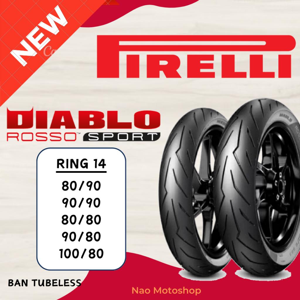 Jual [FREE WRAPPING] BAN TUBELESS PIRELLI DIABLO ROSSO SPORT RING 14 80 ...