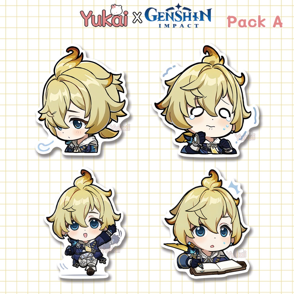 Jual Stiker Pack Mika Genshin Impact Premium, Sticker Anime Waterproof ...
