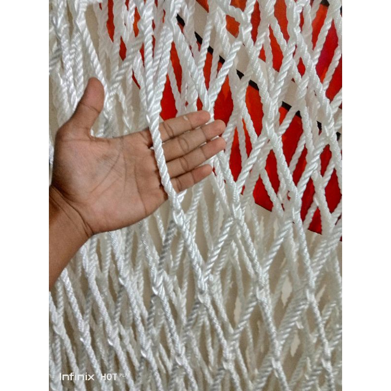 Jual jaring tali nilon 8mm, jaring Outbound, jaring Hammock, jaring ...