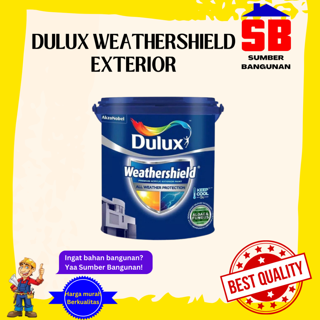 Jual CAT DULUX LUAR WEATHERSHIELD CORE DS TINTING REQUEST WARNA DAN ...