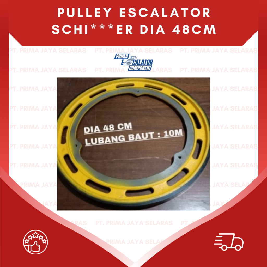 Jual PULLY ESCALATOR/FRICTION WHEEL/DRIVE WHEEL ESCALATOR DIA 48 (2 ...