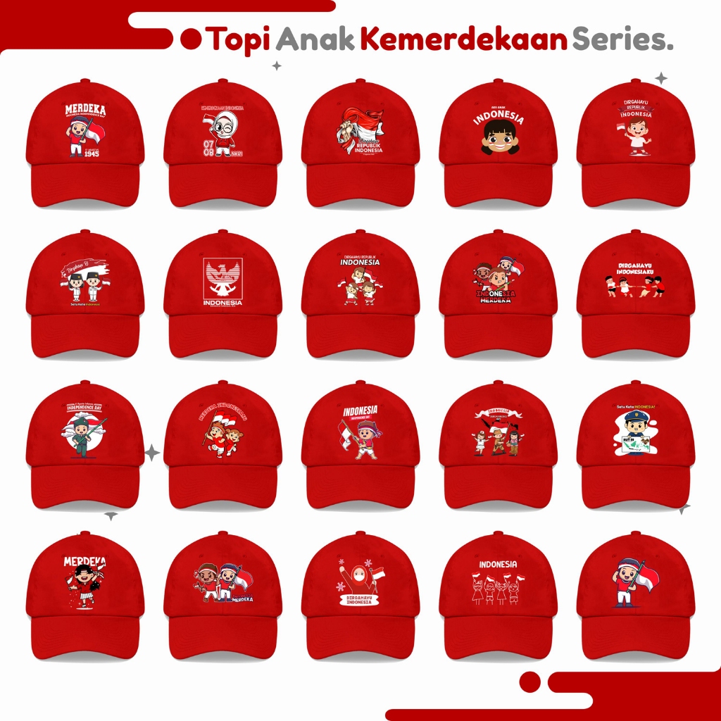 Jual Topi HUT RI Dirgahayu Hari Kemerdekaan Indonesia Anak Cowok dan ...