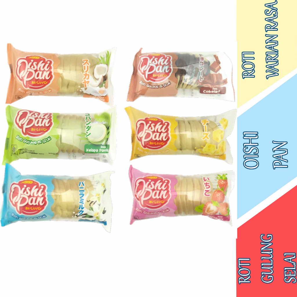Jual Roti Selai Varian Rasa - Oishi Pan - Roti Gulung Selai - 60gr ...