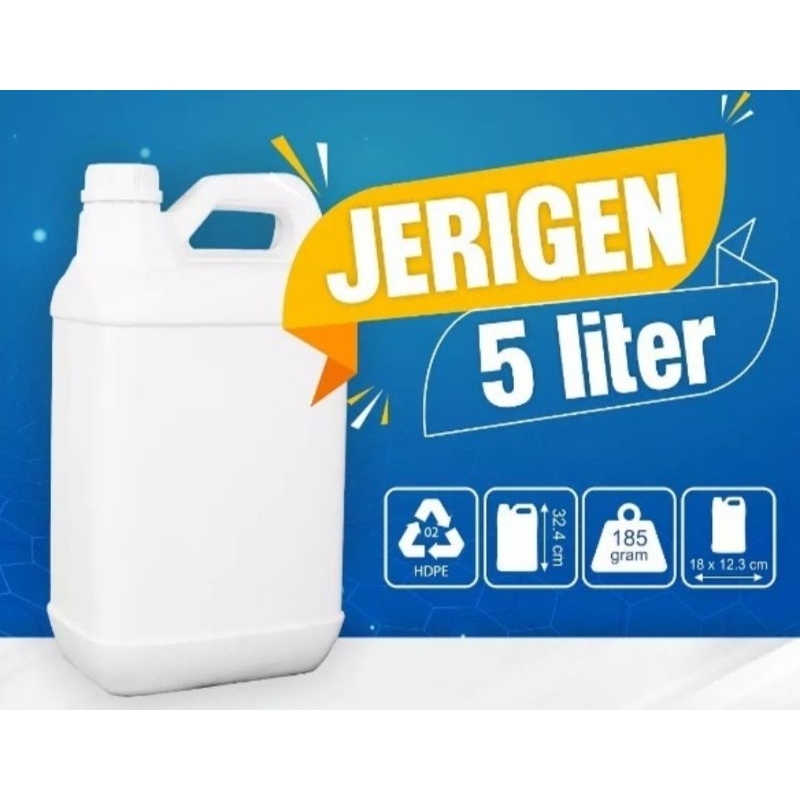 Jual Jerigen HDPE 5 Liter // jerigen 5 L | Shopee Indonesia