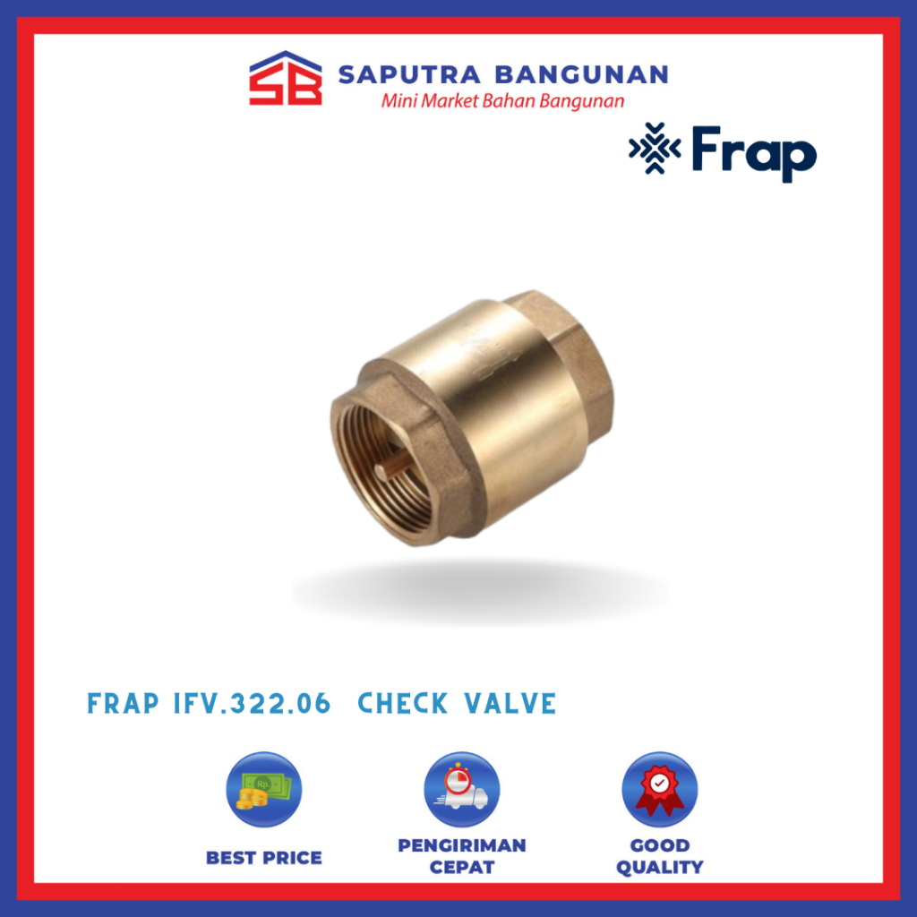 Jual FRAP IFV.322.06 CHECK VALVE WITH DISC 1 | Shopee Indonesia