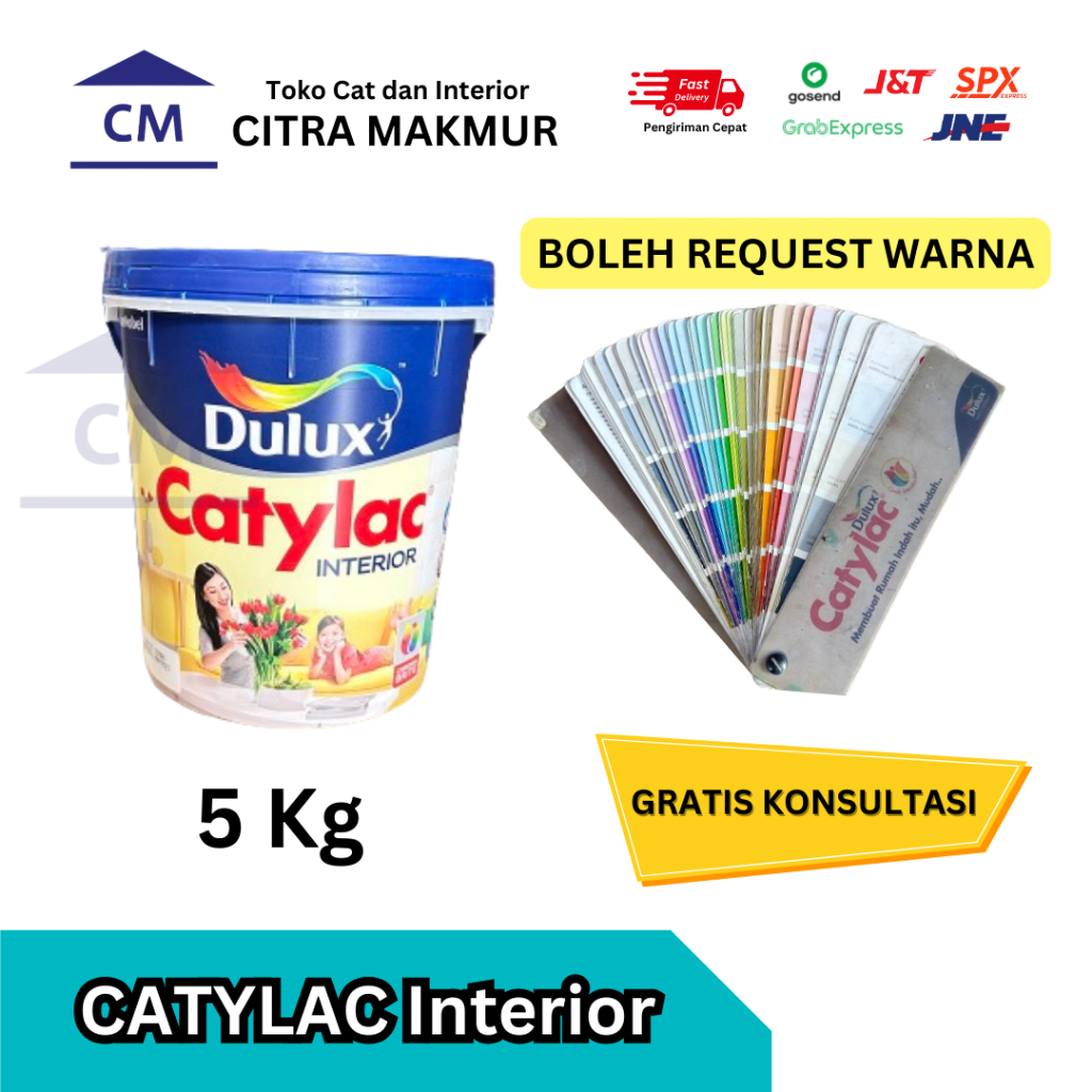 Jual Dulux Catylac Interior - 5 Kg (Bisa Request Warna & Custom Warna ...