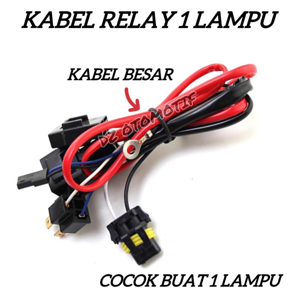 Jual Kabel Relay Super Lampu HID Projector Biled LED / Kabel Relay HID ...