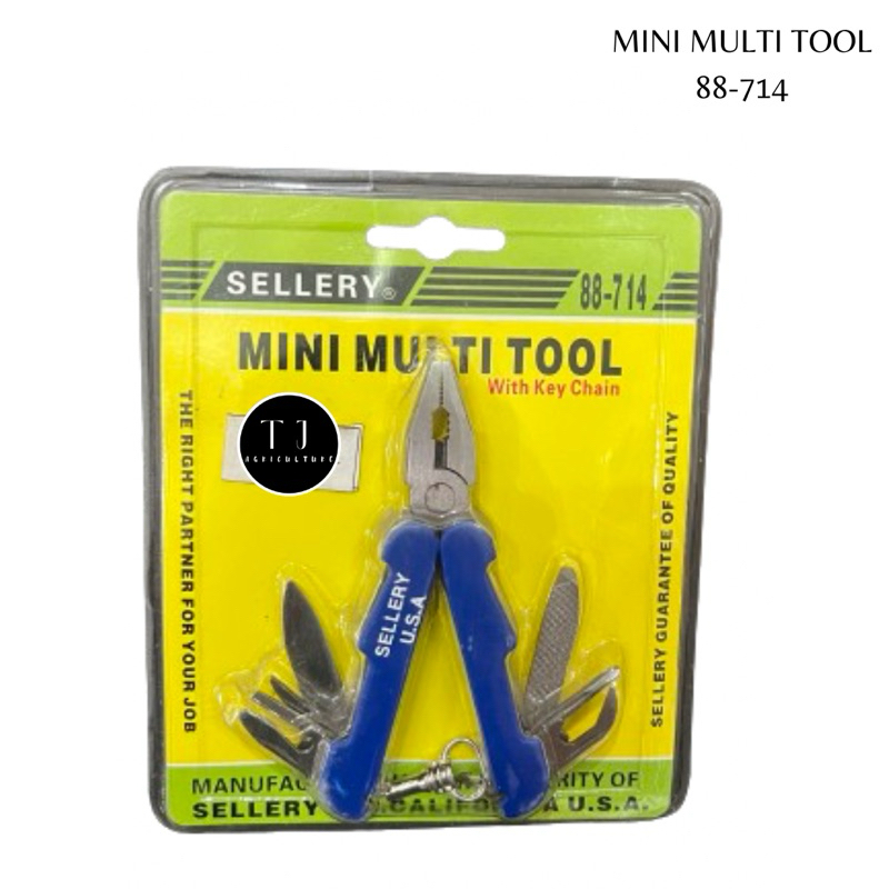 Jual Mini Multi Tool / Tang Kombinasi 88-714 Sellery (With Key Chain ...
