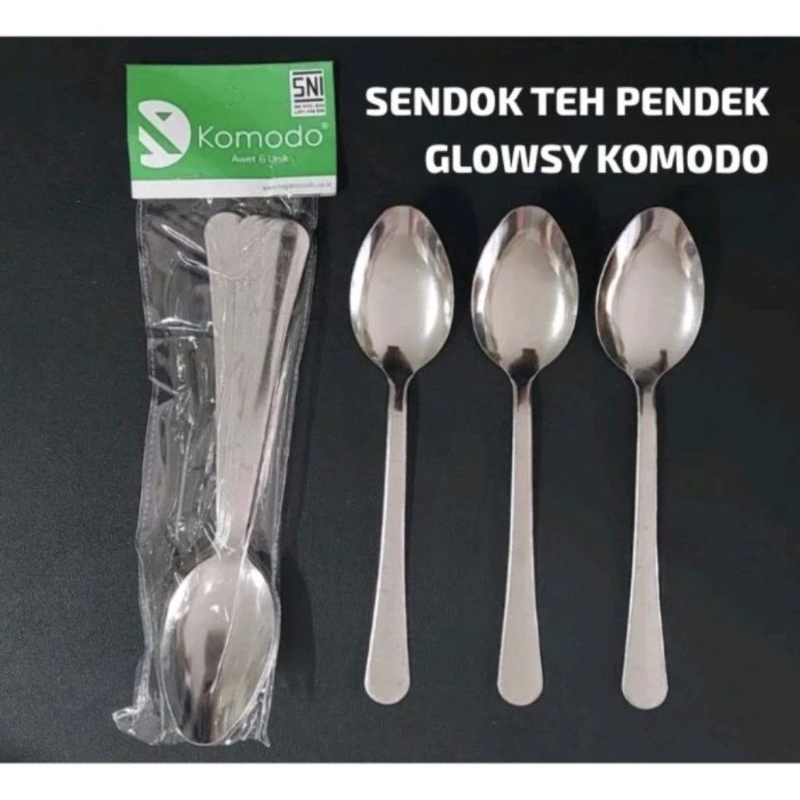 Jual Sendok kecil Komodo tebal isi 1 losin/ Sendok teh glowsy komodo ...