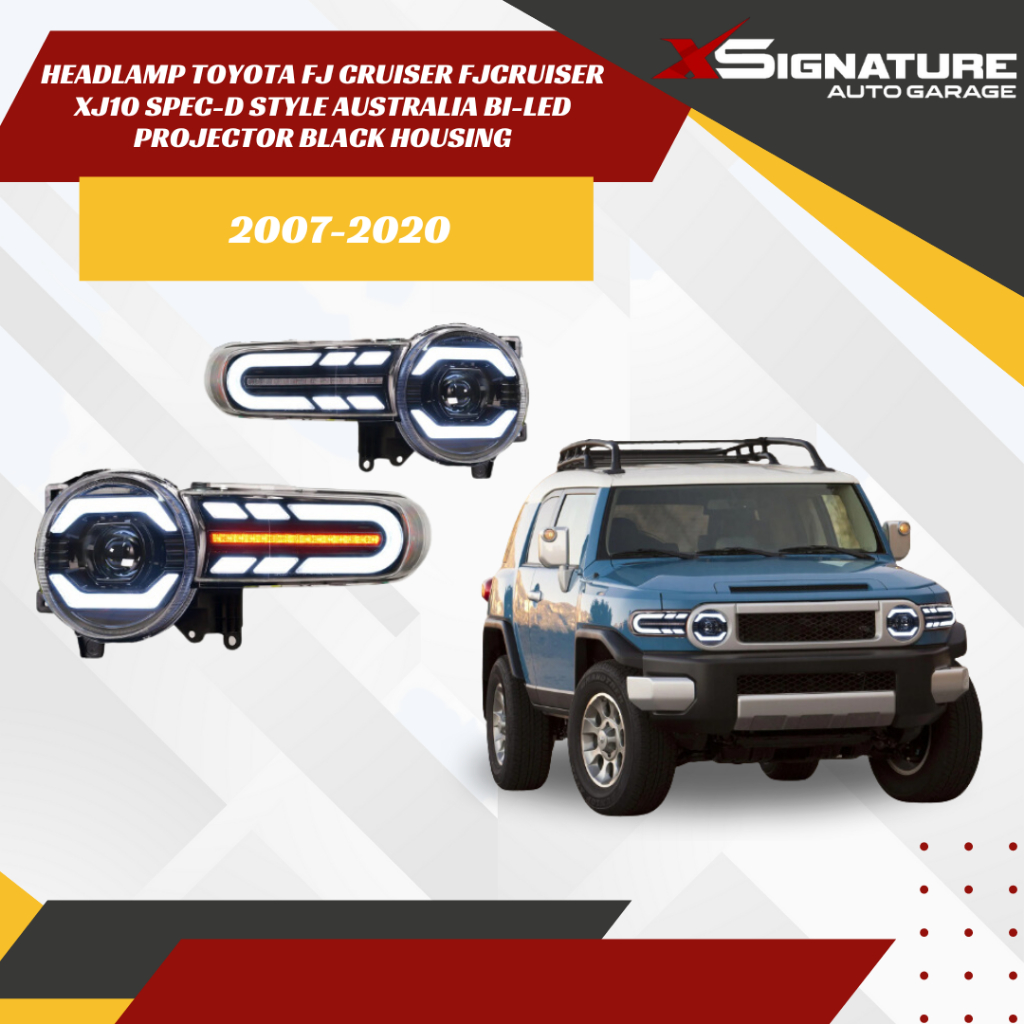 Jual HEADLAMP TOYOTA FJ CRUISER FJCRUISER XJ10 (2007-2020) SPEC-D STYLE ...