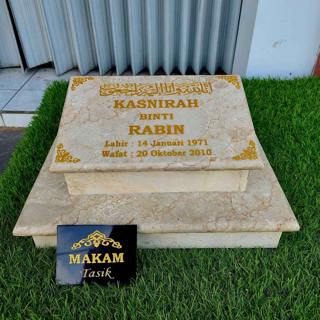 Jual BATU NISAN MARMER ALAM DUDUKAN 20X30 BANYAK PILIHAN - MODEL TOGA ...