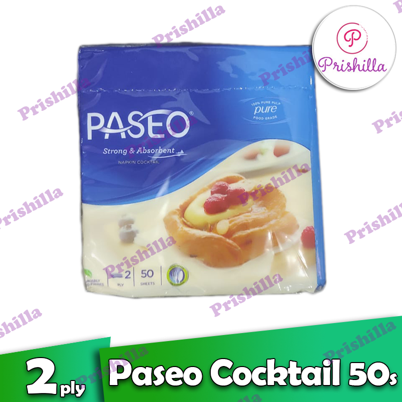 Jual Tissue Paseo Napkin Cocktail Tisu Serbet Dapur Makanan Kuat ...