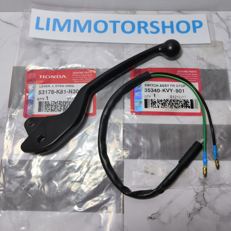 Jual Black handle rem kiri plus switch rem kiri Honda beat street beat ...