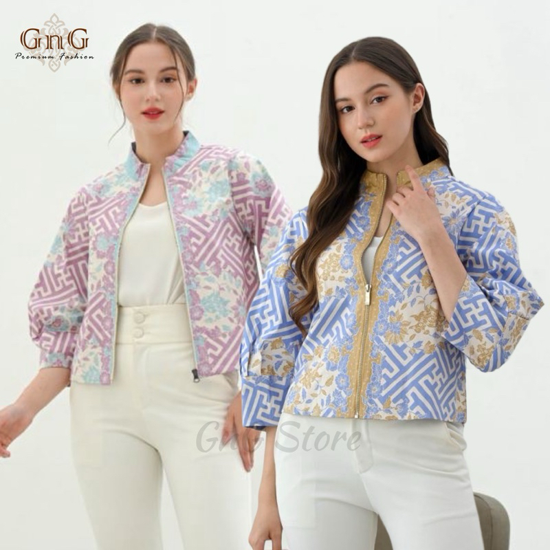 Jual Outer Batik 135 WIK/ Jaket Batik Wanita/ Luaran Batik/ Rompi Batik ...