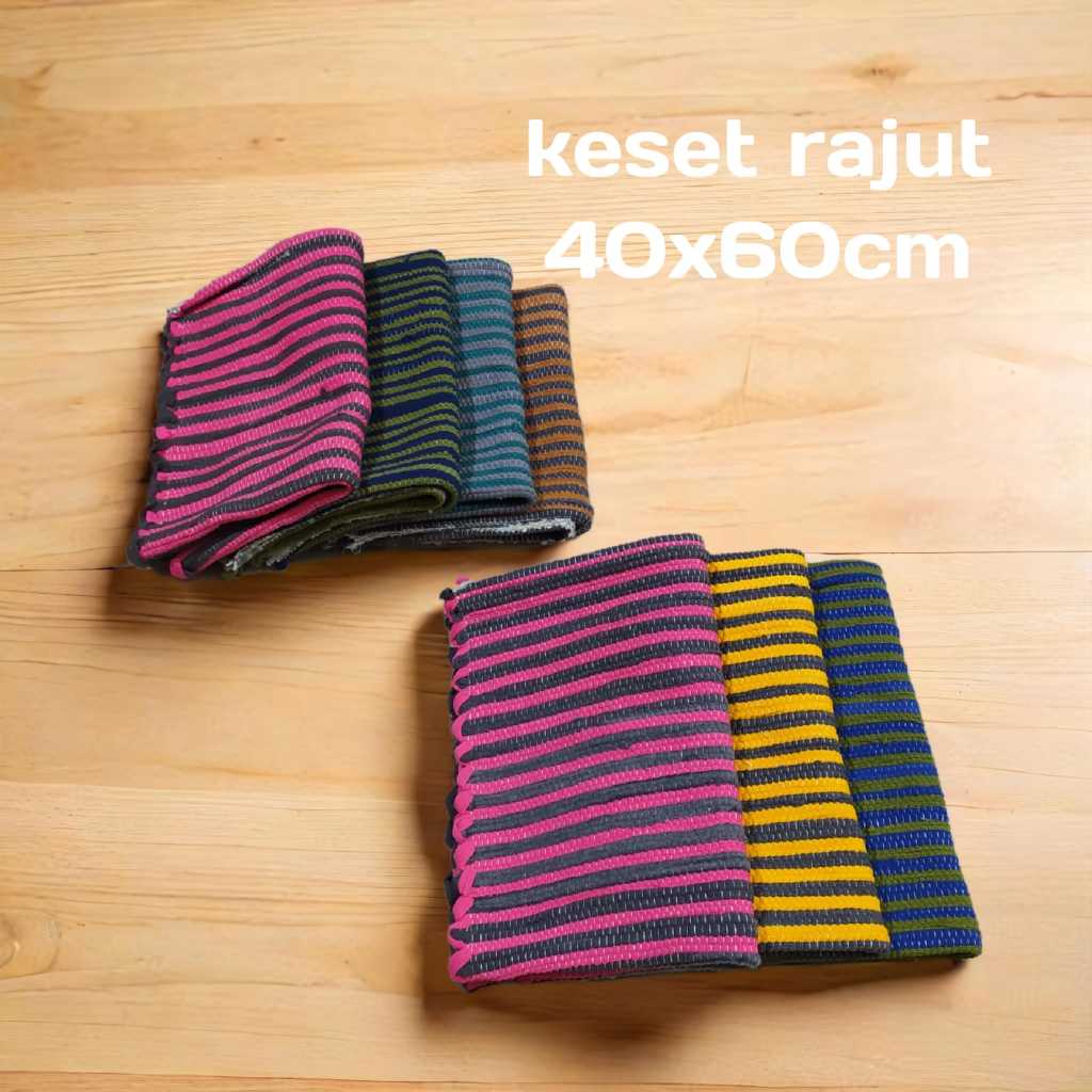 Jual Keset Anyam Tenun Rajut 40x60 cm Home Made Keset Kamar Mandi ...
