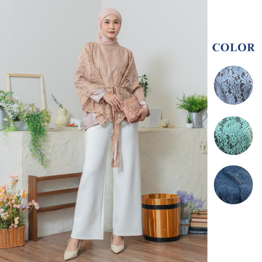 Jual Batik Benang Ratu - Cape Brukat Gliter Tali dan Rok Lilit Satin ...