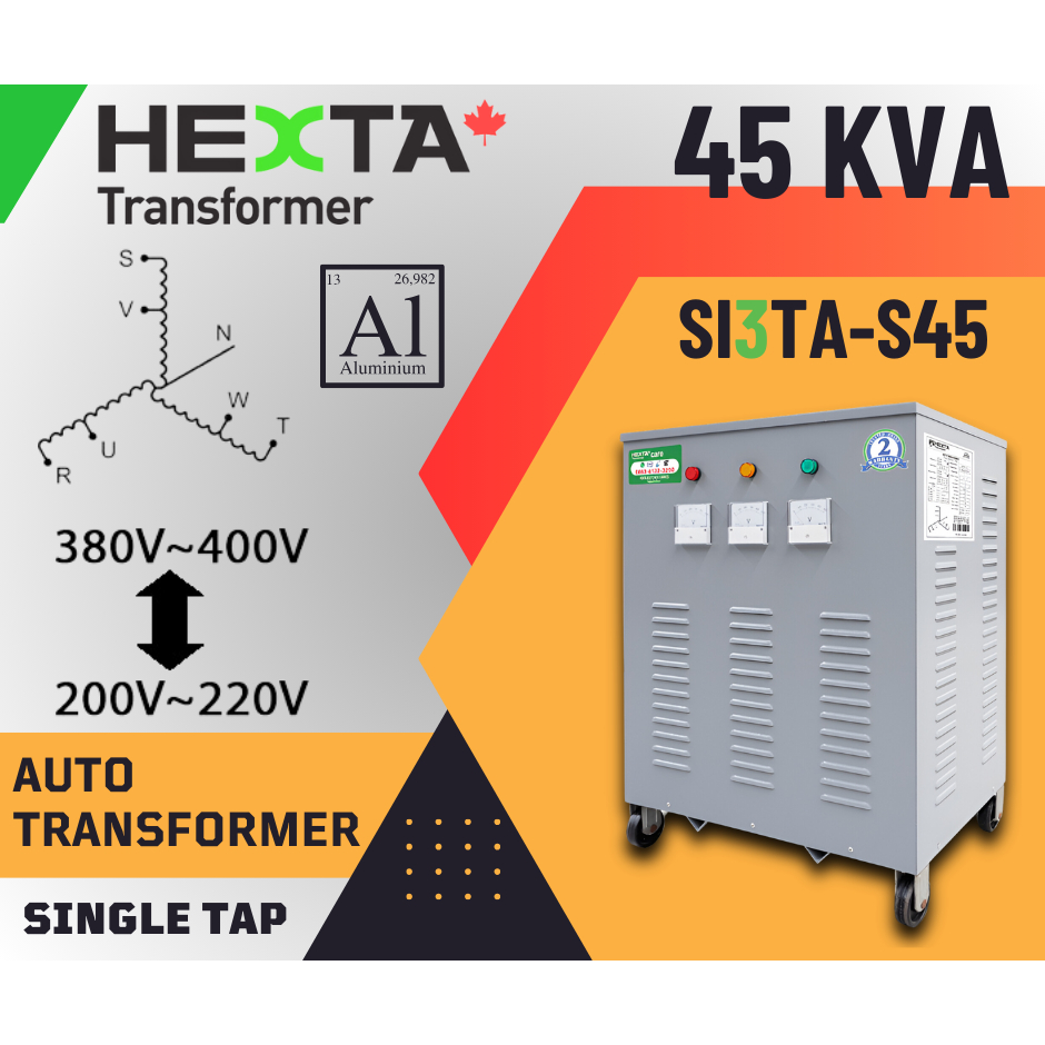Jual Trafo Listrik Auto Transformer Hexta single tap 45kva | Shopee ...