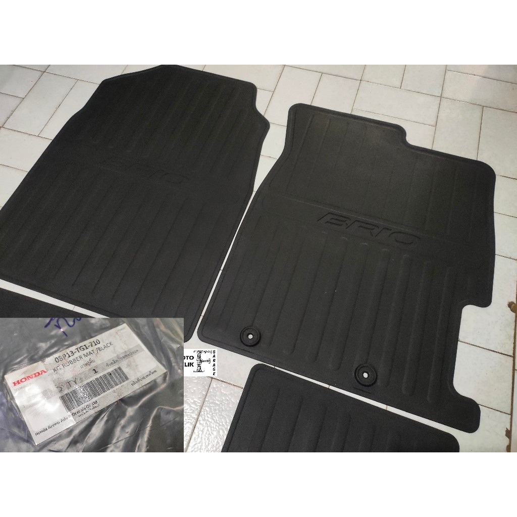 Jual Honda Access Rubber Mat Karpet PVC Karet Mobil Honda Brio Old All ...