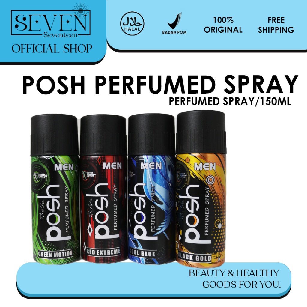 Jual POSH Men Body Spray Botol 150 ML | Shopee Indonesia