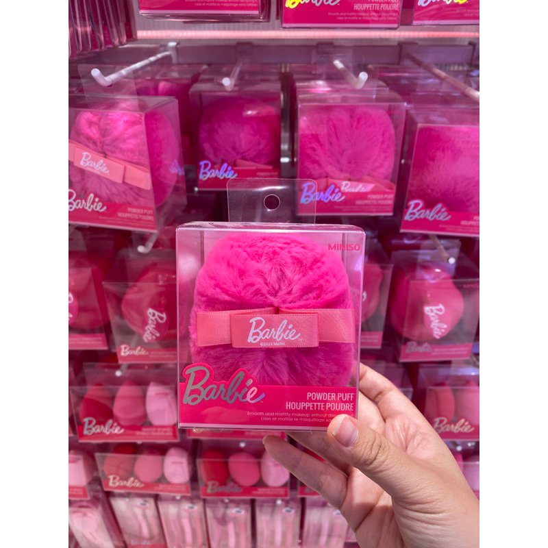 Jual Miniso x Barbie ‼️ Large Powder Puff Barbie Collections | Shopee ...