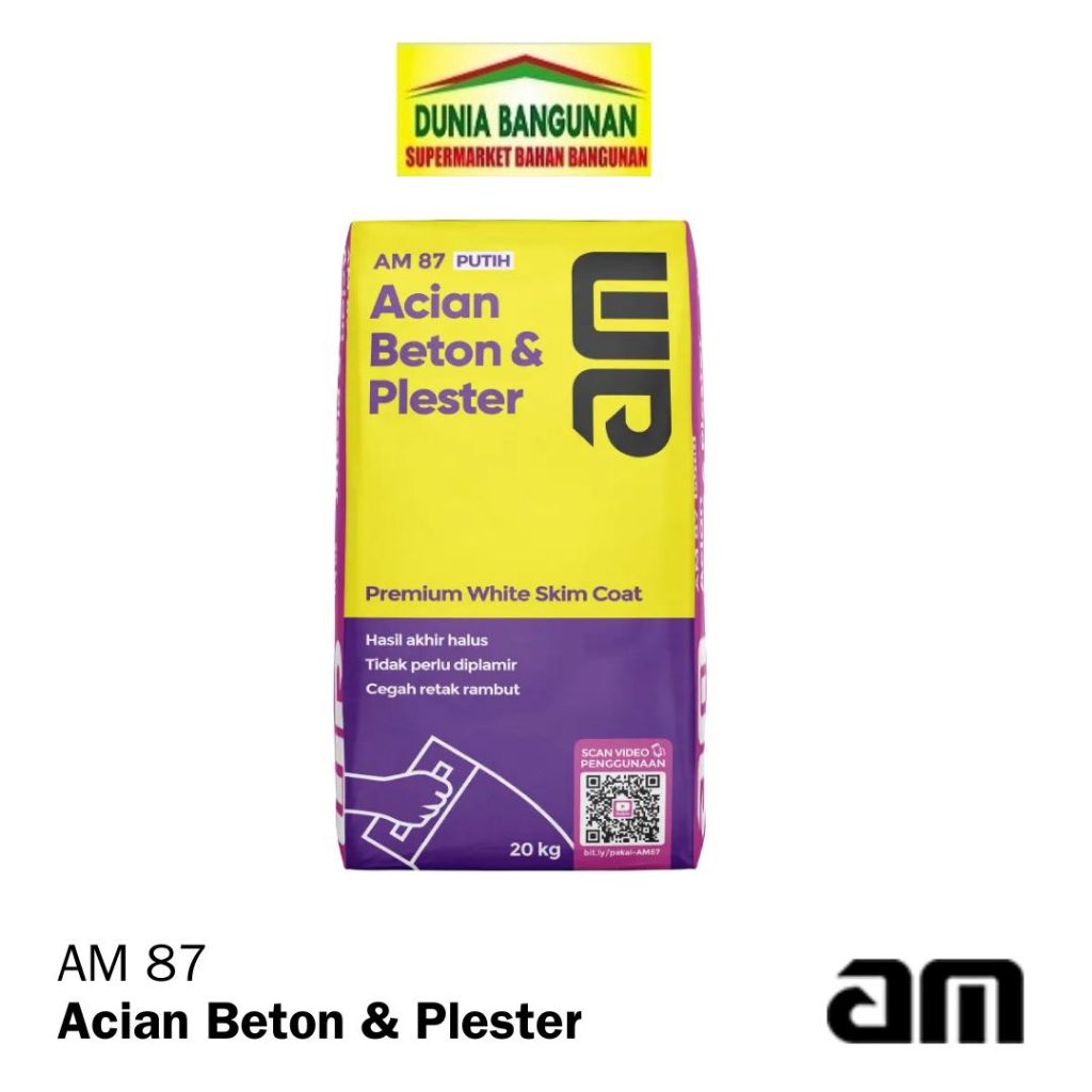 Jual Semen AM 87 Acian Beton & Plester 20 Kg | Shopee Indonesia