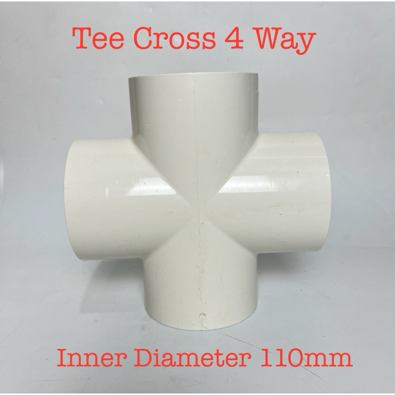 Jual Fitting 4 Arah Way Tee T Cross White Inner Diameter 110mm for Pipa ...