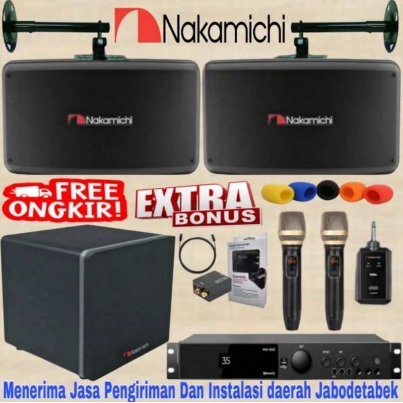 Jual Paket Karaoke NAKAMICHI Synthesis F1 10 inch (TOP 1) | Shopee Indonesia