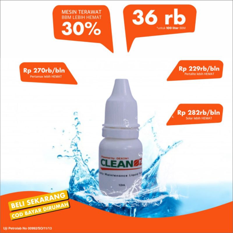 Jual 4 Botol Cleanoz Pembersih Mesin & Penghemat BBM 12 ml | Shopee ...