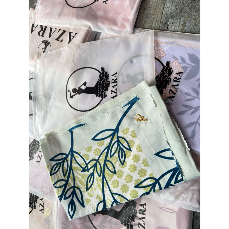 Jual (3 pc ) paket hijab azara motif pouch | Shopee Indonesia