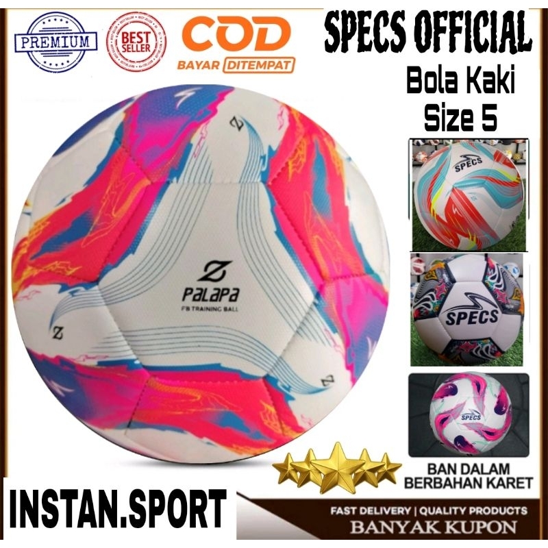 Jual BOLA SEPAK SPECS LIGA 3 2024 / BOLA KAKI SIZE 4 & 5 TRAINING BALL ...