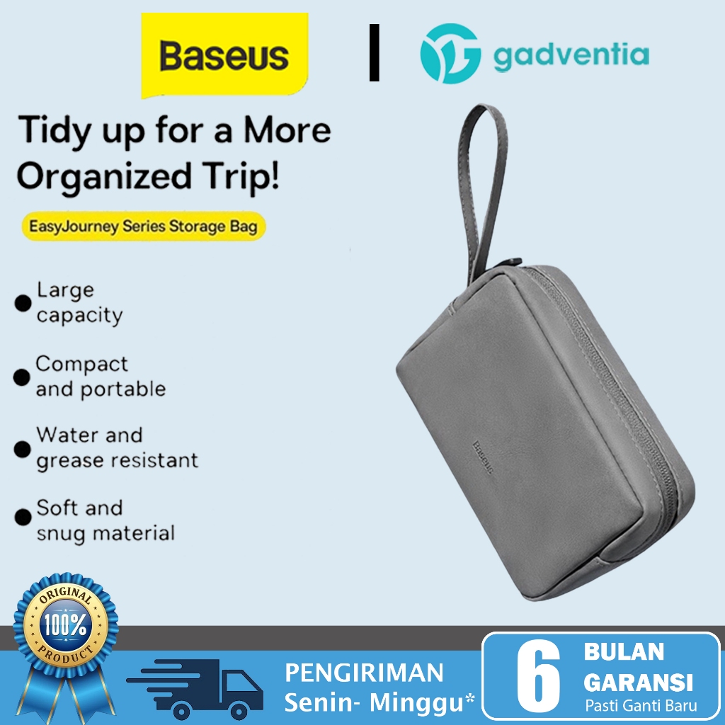Jual Baseus Easy Journey Tas Genggam Pouch Organizer Travel Organizer ...
