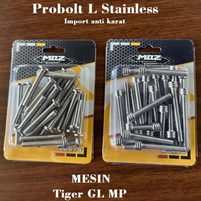 Jual BAUT PROBOLT STAINLESS BAUT MESIN HONDA SET CB GL TIGER MEGAPRO ...