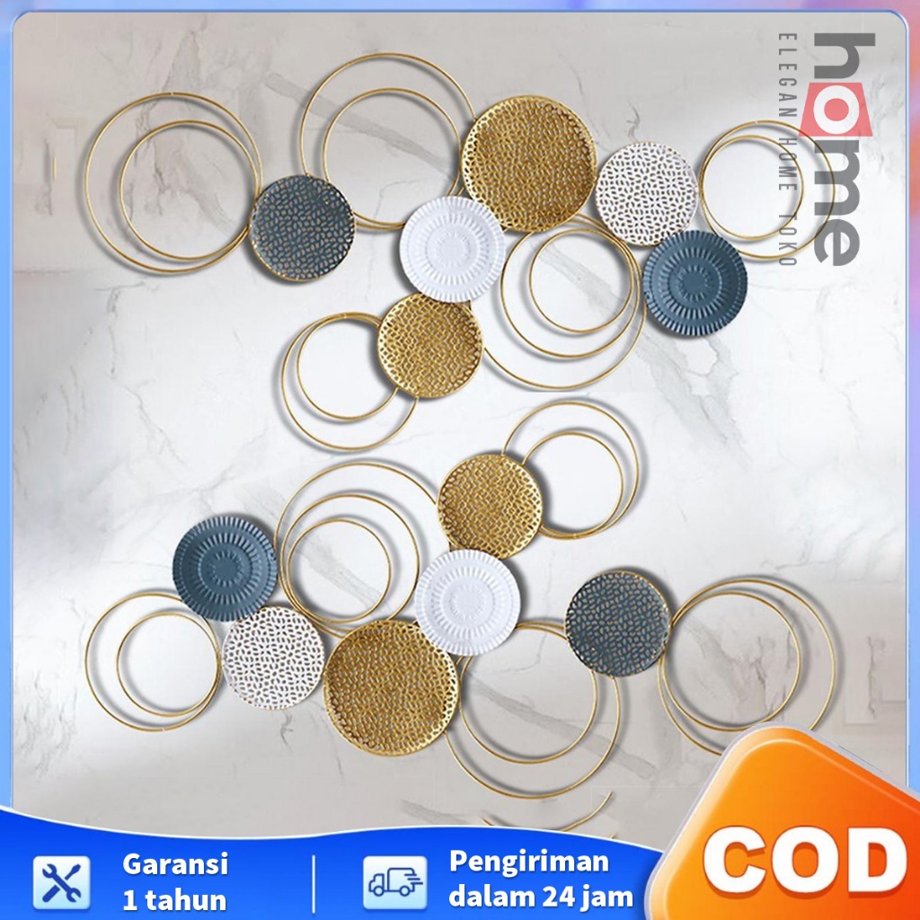 Jual Ready stock Elegan Home Dinding kerajinan logam Nordic kreatif ...