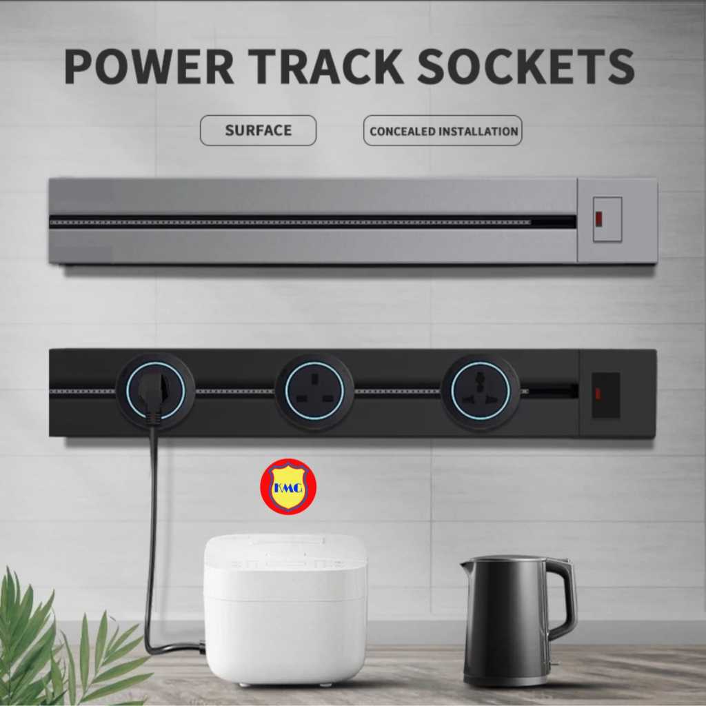 Jual Stop Kontak Tanam-Stop Kontak Tanam Dinding-Track Socket-Track Adapter | Shopee Indonesia