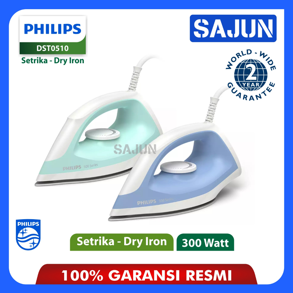 Jual Philips Setrika Kering DST0510 Dry Iron Seri 500 DST-0510 | Shopee ...